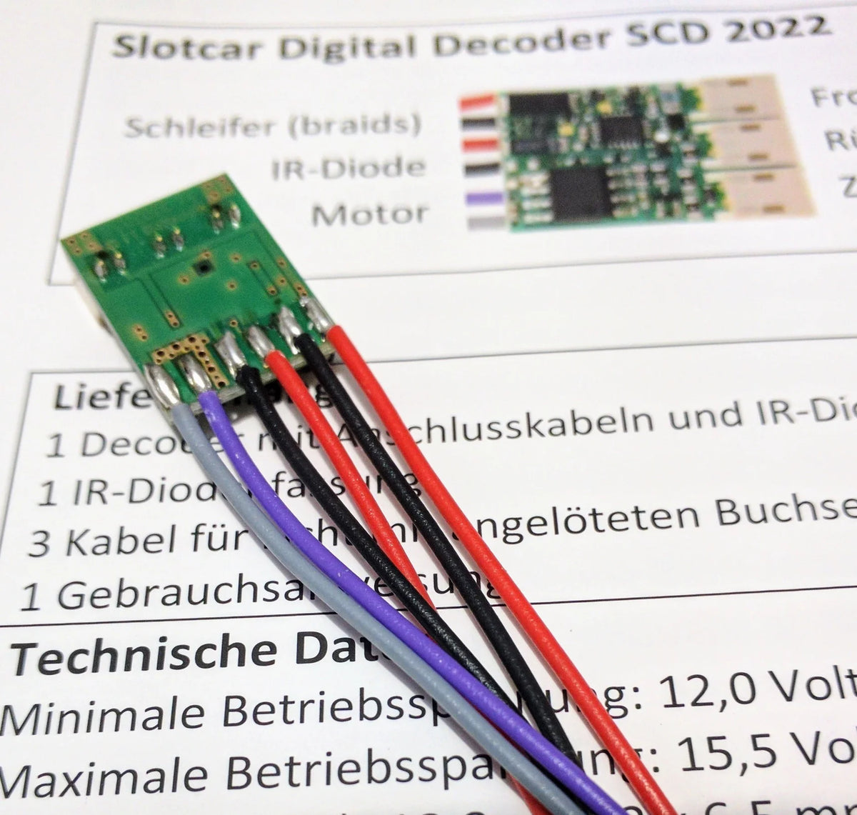 FT Slottechnik SCD2022 1/32 digital chip Carrera(R) 1/32 compatible ...